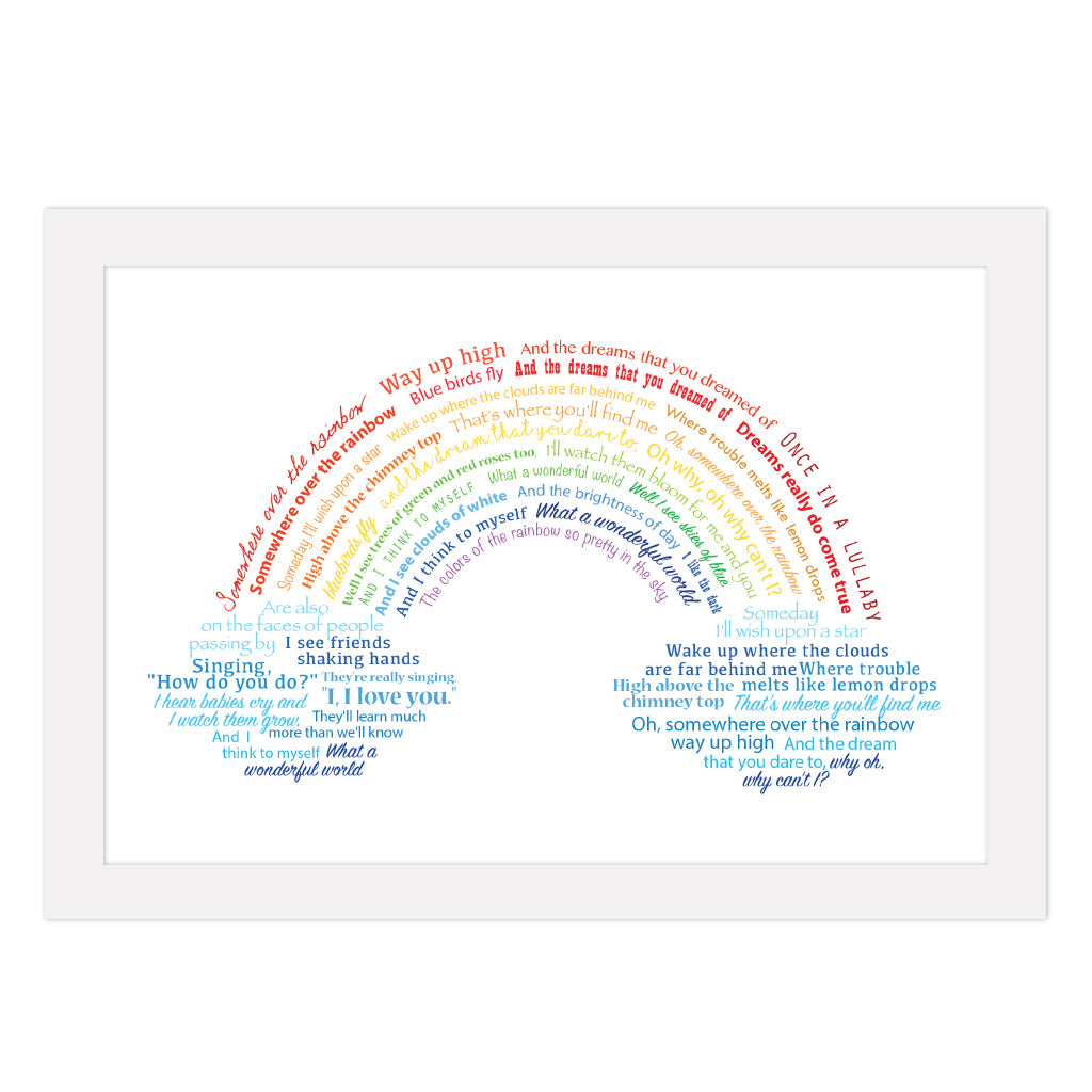 Somewhere Over the Rainbow Print – Duck Blue
