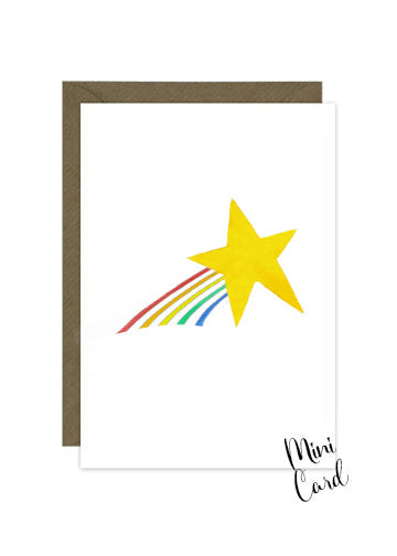 Shooting Star Mini Card – Duck Blue