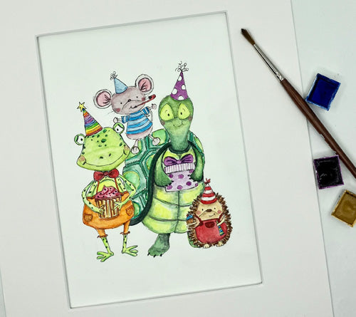 Turtle & Frog – Duck Blue