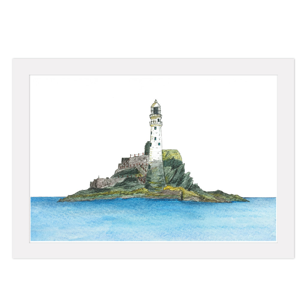 Fastnet Lighthouse Print – Duck Blue